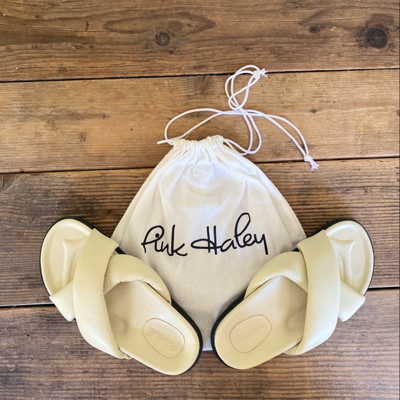 Pink Haley | Shoes | Pink Haley Leather Sandals Size 38 New Never Been ...